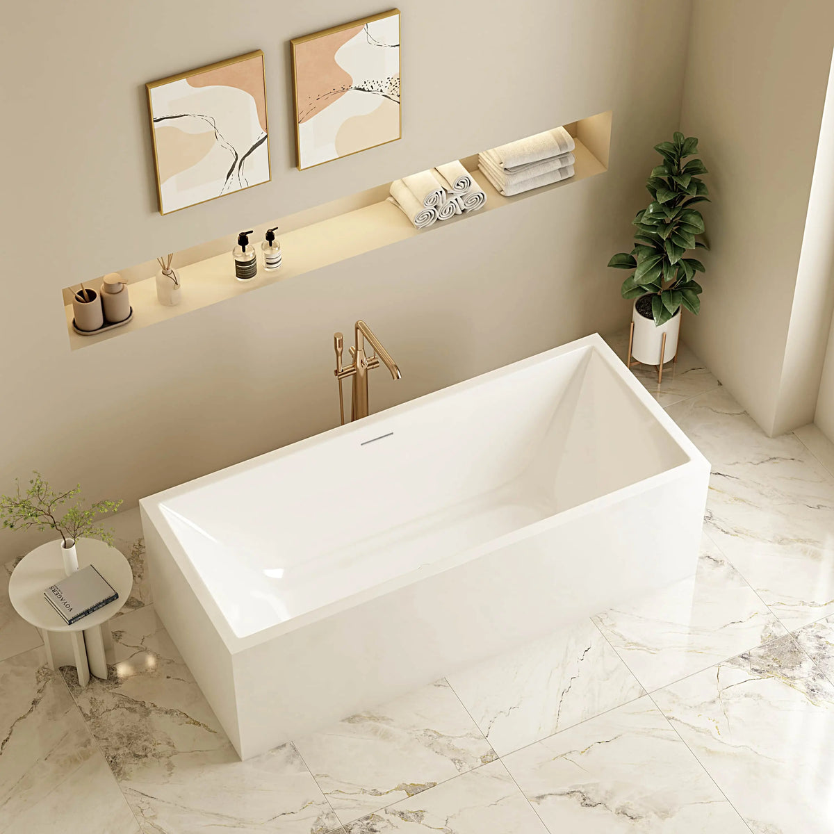 Orta Multi-Fit Freestanding Bathtub - Gloss White - FIL Kitchen – FIL ...