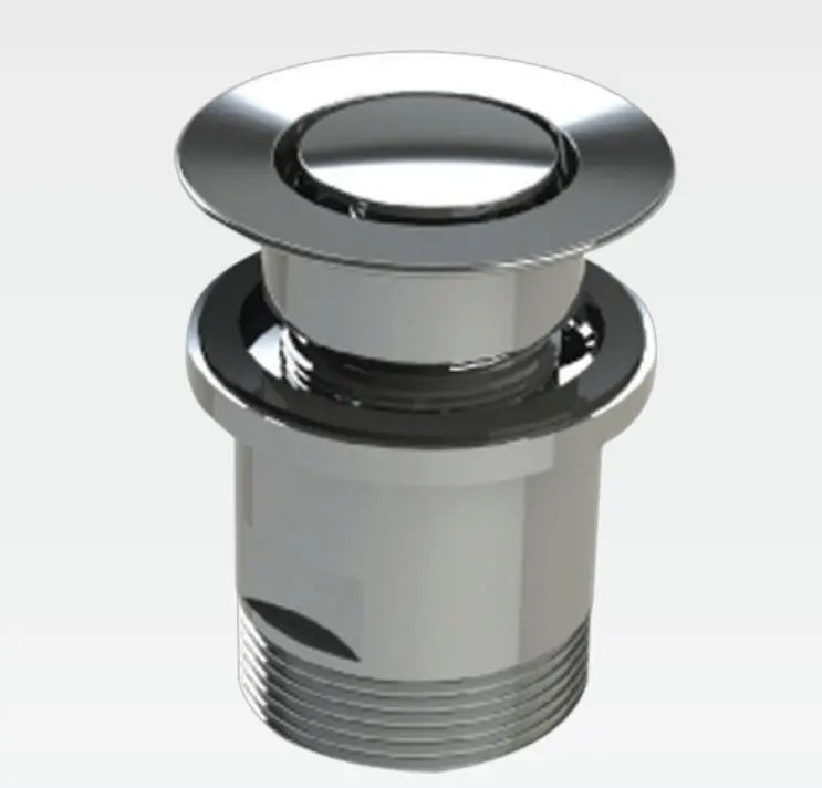 Pop Down Plug and Waste 40mm Satin Chrome – FIL Kitchen Bathroom